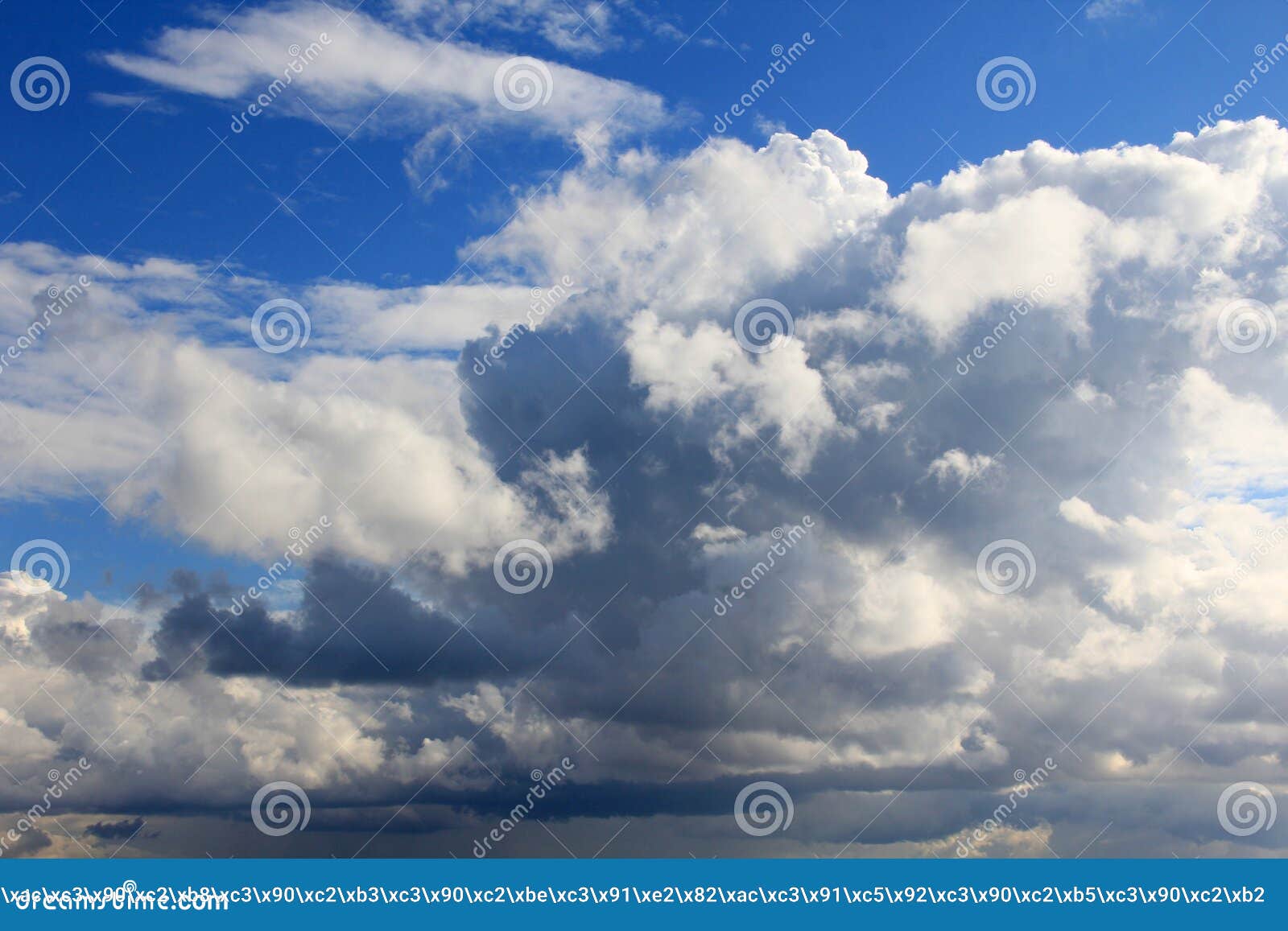 Big clouds one stock image. Image of fluffy, environment - 172752307