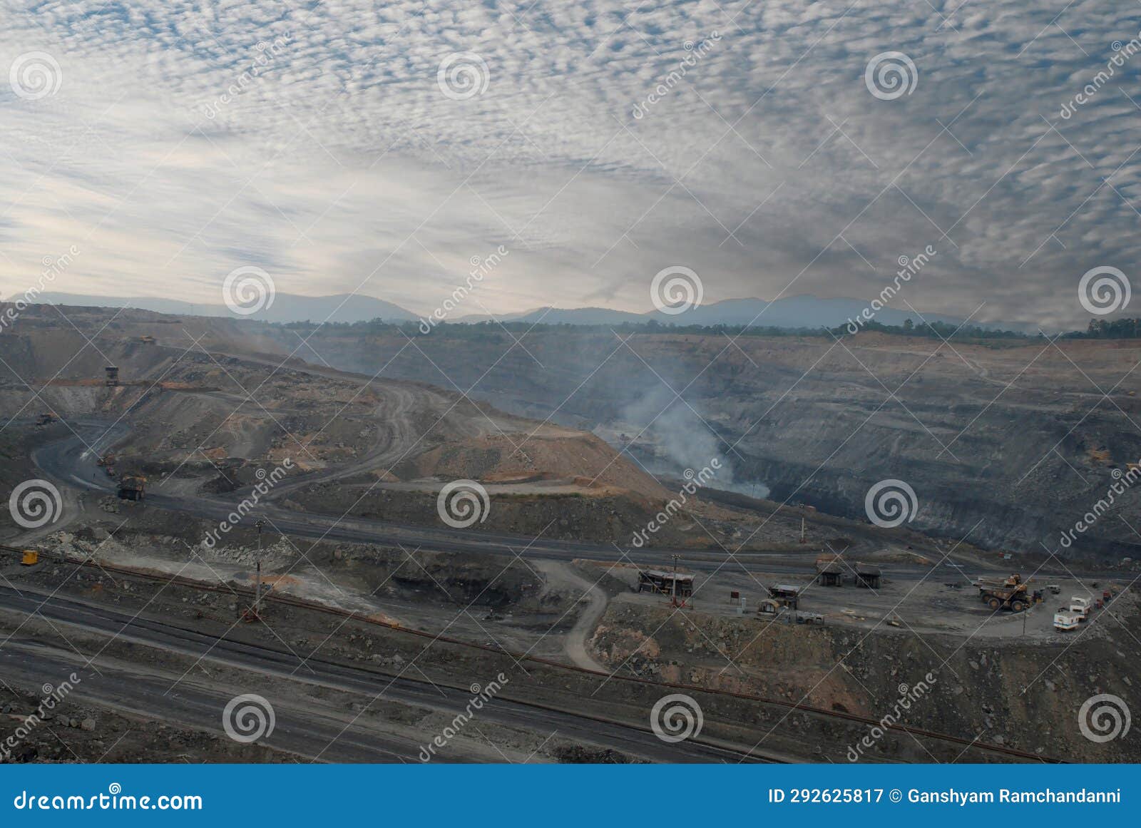 Coal Mining in South India, Asia Stock Image - Image of heavy, power ...