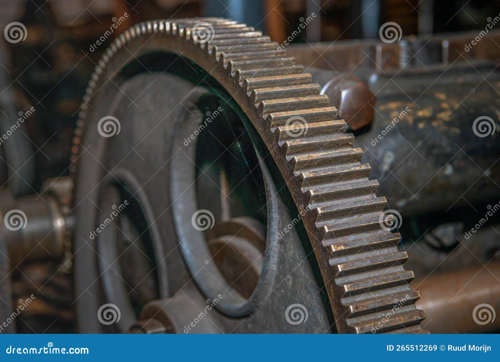 Big Cog Wheel Of An Old Machine Stock Image Image Of Gearing Conceptual 265512269