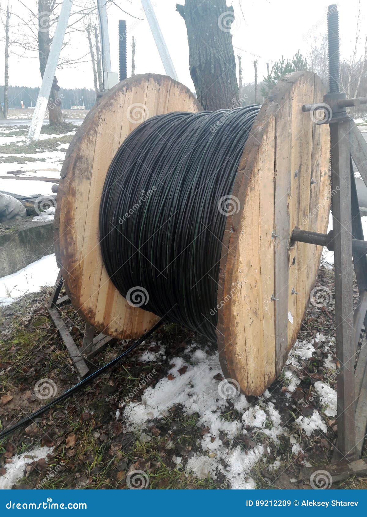 Big coil with wires stock image. Image of electrical - 89212209