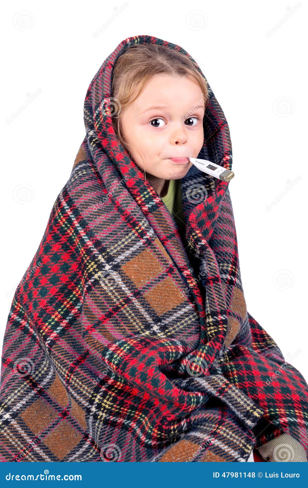 Big cold stock photo. Image of children, illness, termometer - 47981148
