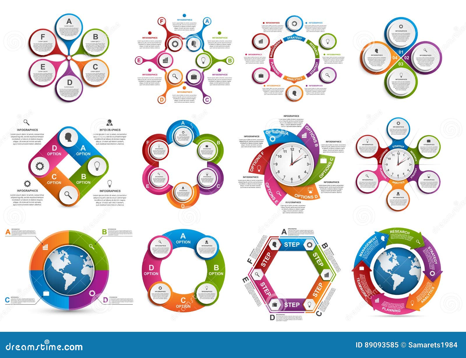 Colorful Infographics Diagram Chart Stock Image | CartoonDealer.com ...