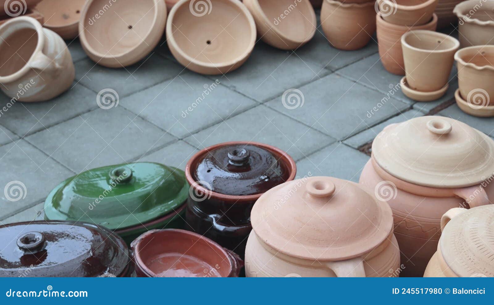 Earthenware Ceramic Pottery Stock Footage - Video of size, collection ...