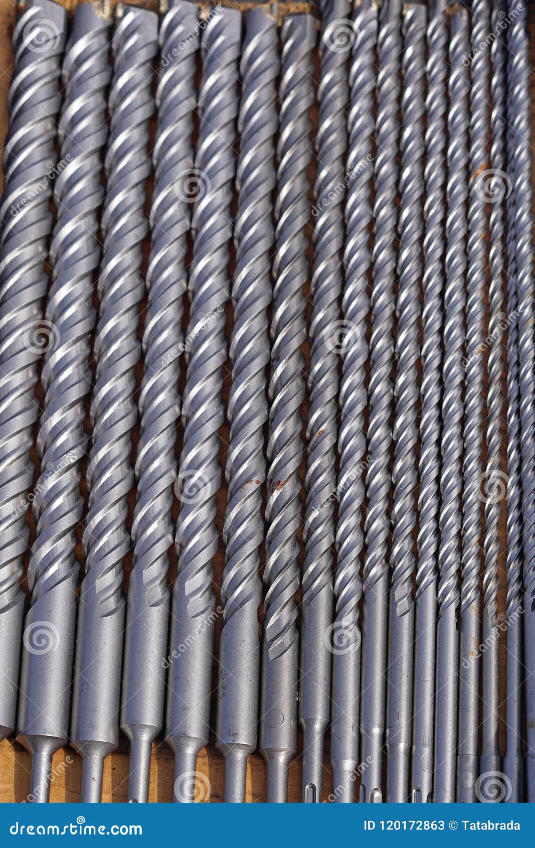 Long drills stock image. Image of tools, collection - 120172863
