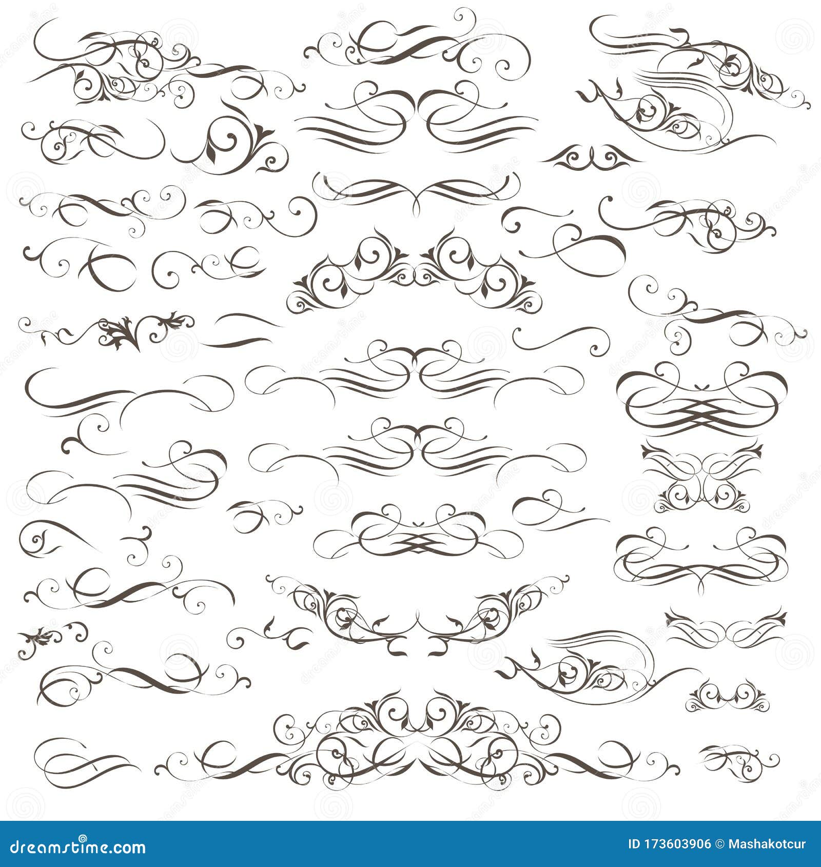 Big Collection of Vector Decorative Flourishes and Swirls for Design ... Big Collection of Vector Decorative Flourishes and Swirls for Design ...