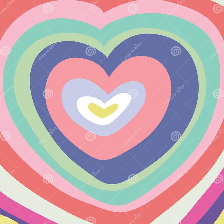 Big color heart stock vector. Illustration of blue, poster - 24522897