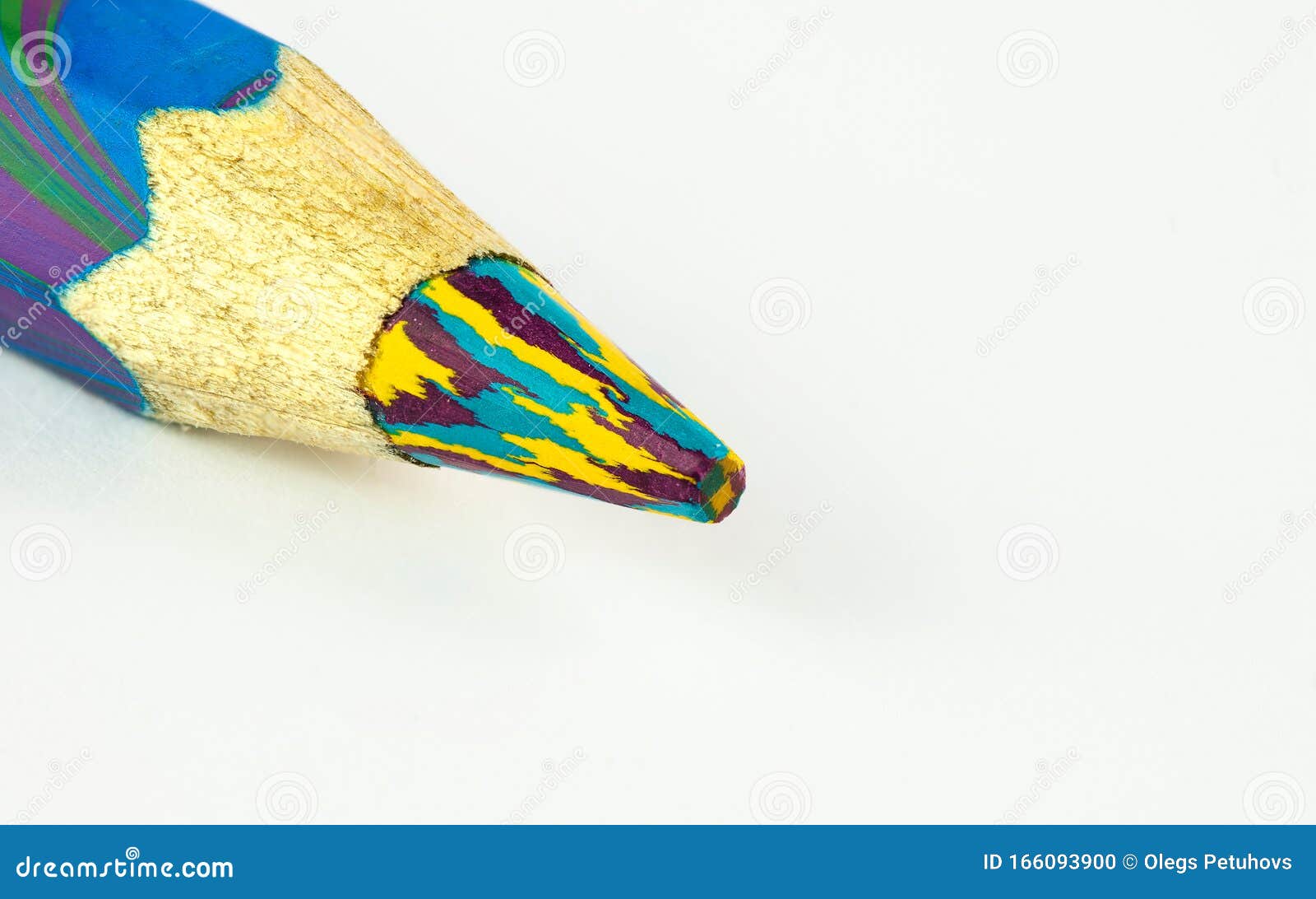 Big Color Pencil Isolated on White Background Stock Photo - Image of ...