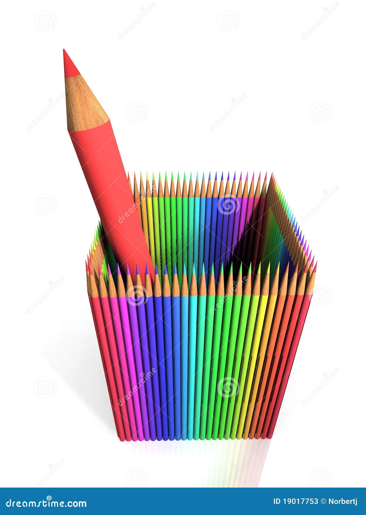 A big colored pencil stock image. Image of spectrum, objects - 19017753