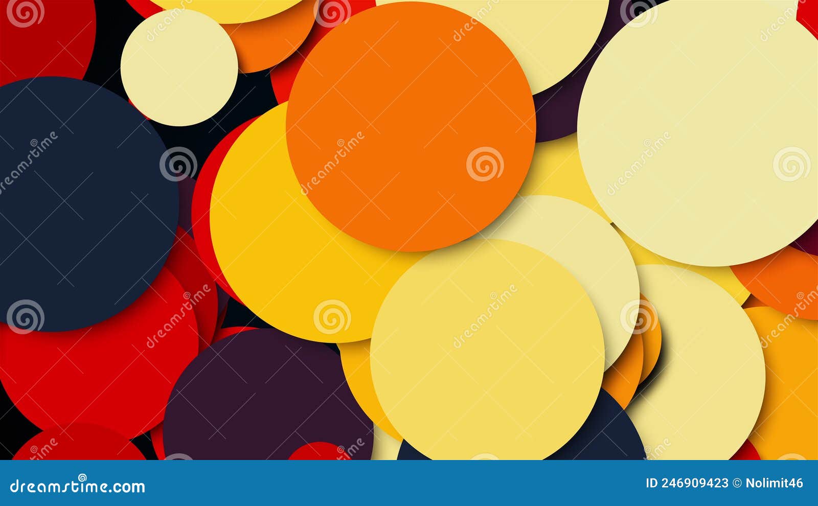 Big colorful circles stock illustration. Illustration of cyber - 246909423