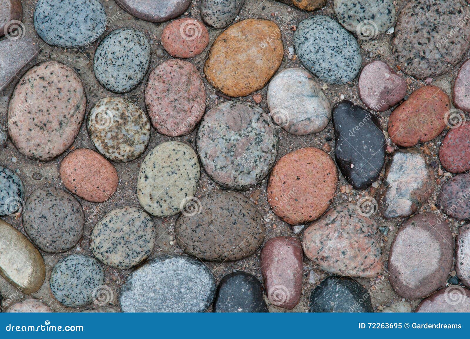 Big colorful pebbles stock image. Image of grout, colorful - 72263695