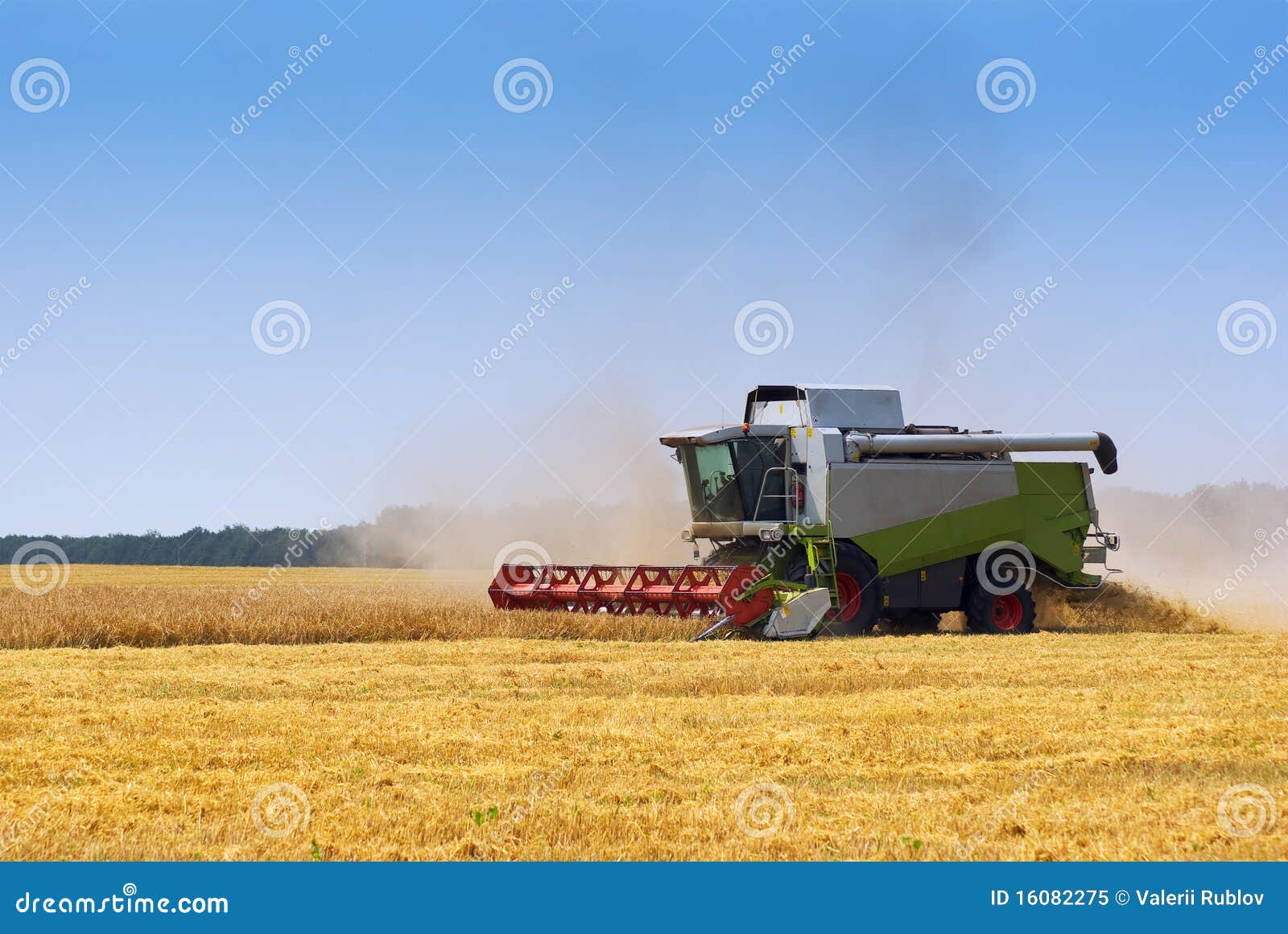 Big combine stock image. Image of agriculture, farm, silage - 16082275