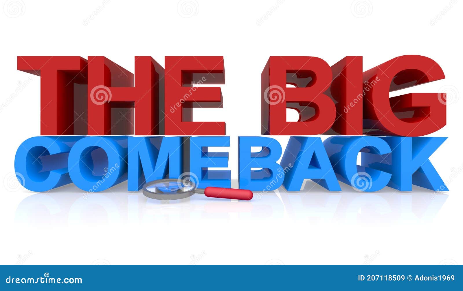 The big comeback on white stock illustration. Illustration of revival ...