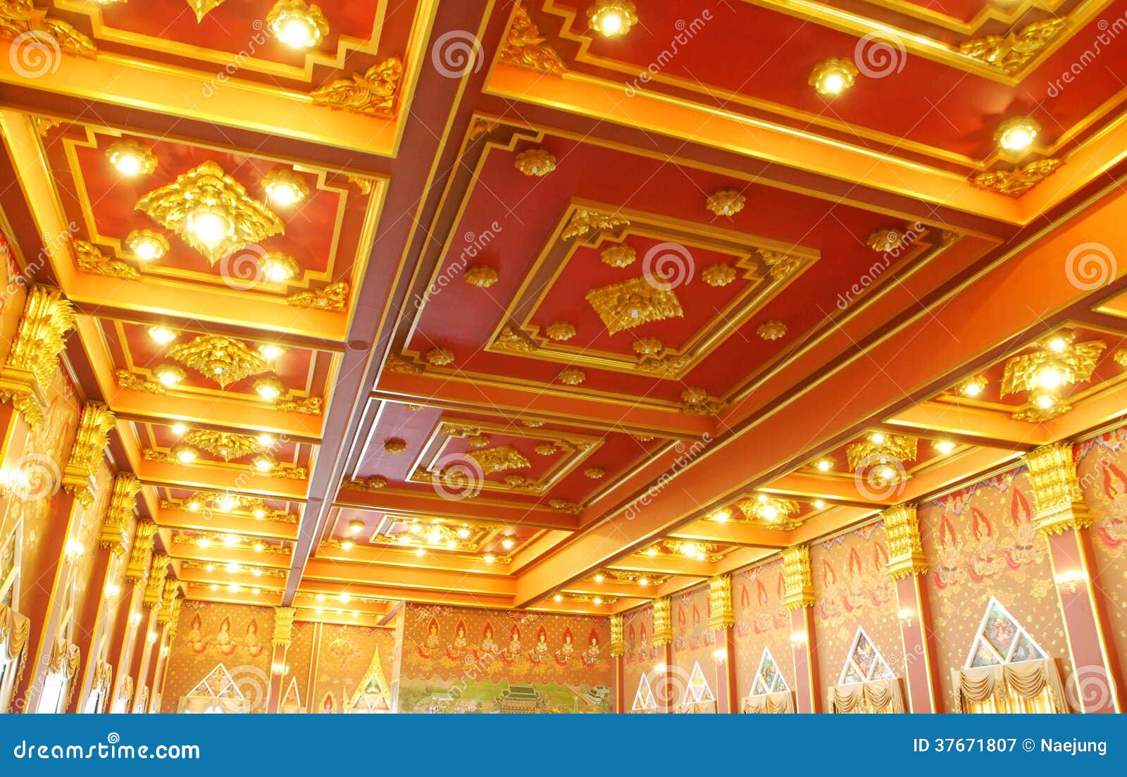 Big and Complex ceiling stock image. Image of culture - 37671807
