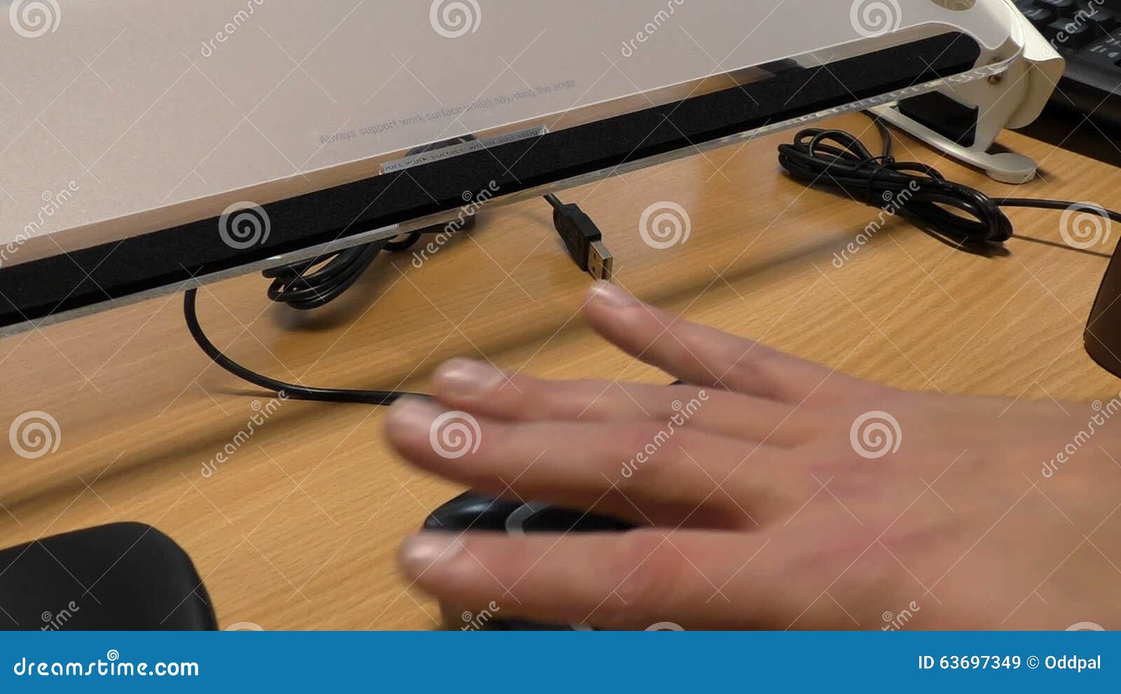 Big Computer Mouse Trackball for Disabled Stock Video - Video of ...