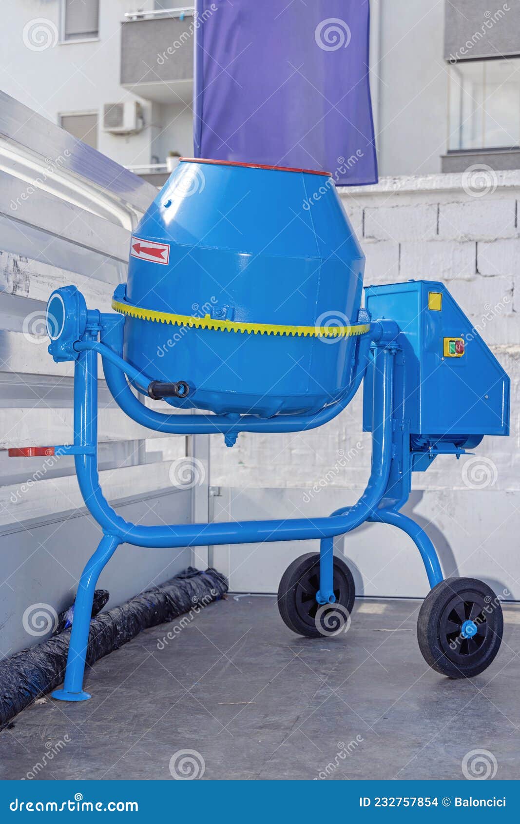 Big Concrete Mixer stock photo. Image of europe, exterior - 232757854