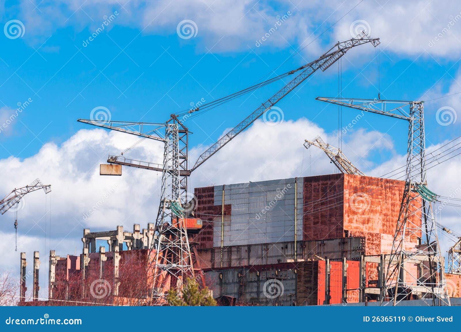 Big construction site stock image. Image of facility - 26365119