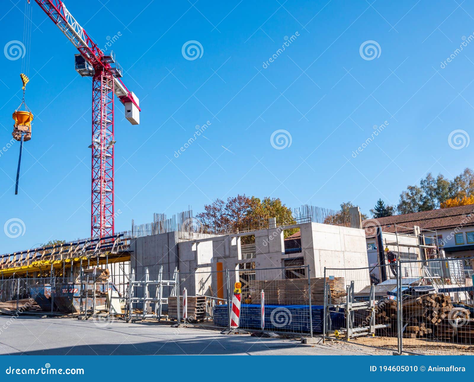 Big Construction Site in the City Stock Photo - Image of dwelling ...