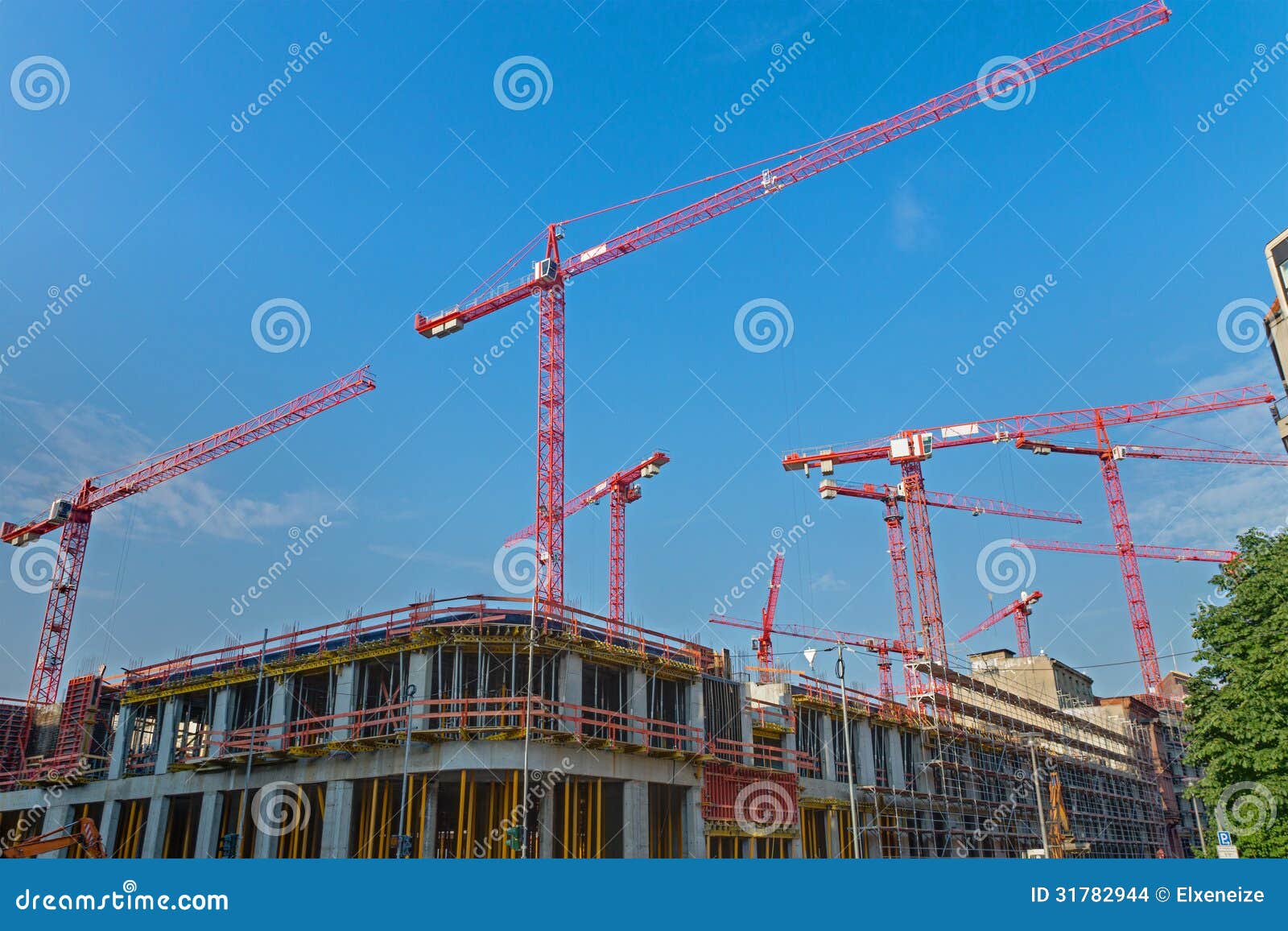Big construction site stock photo. Image of estate, development - 31782944