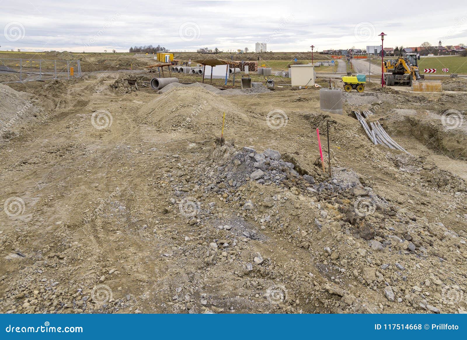 Big construction site stock photo. Image of engineering - 117514668