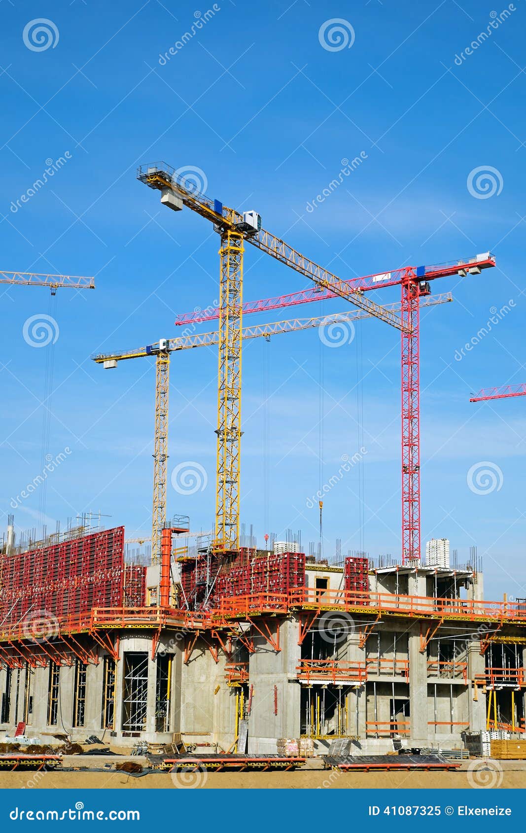 Big construction site stock image. Image of development - 41087325