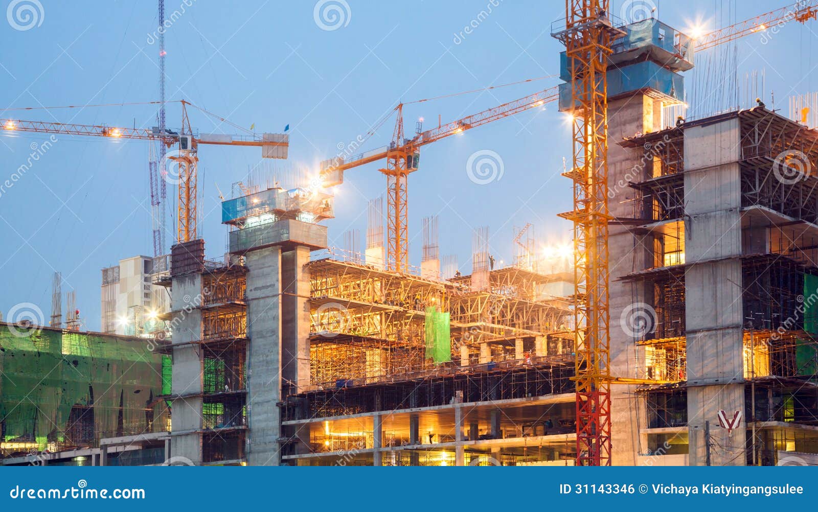 Big Construction Site Working Stock Photo - Image of infrastructure ...