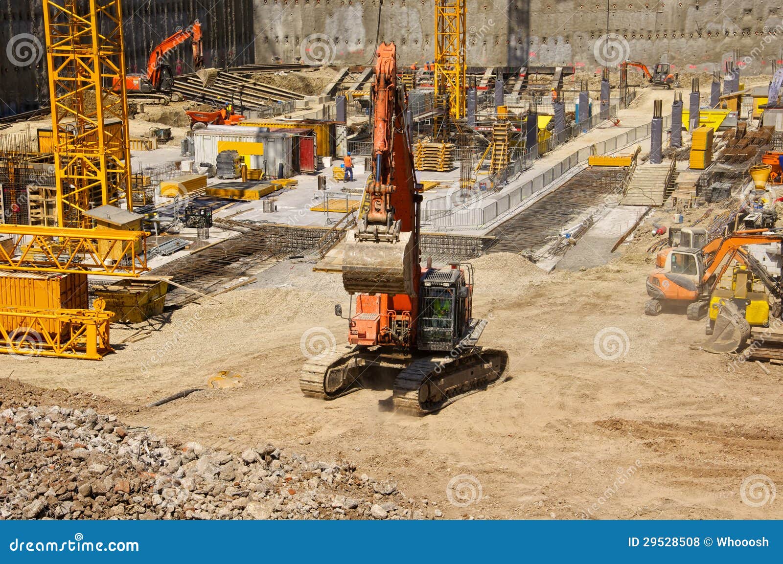 Big contruction site stock photo. Image of truck, construction - 29528508