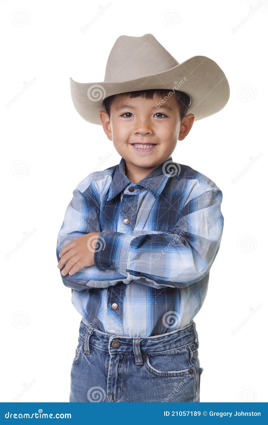 Big cowboy smile. stock image. Image of young, cute, playing - 21057189