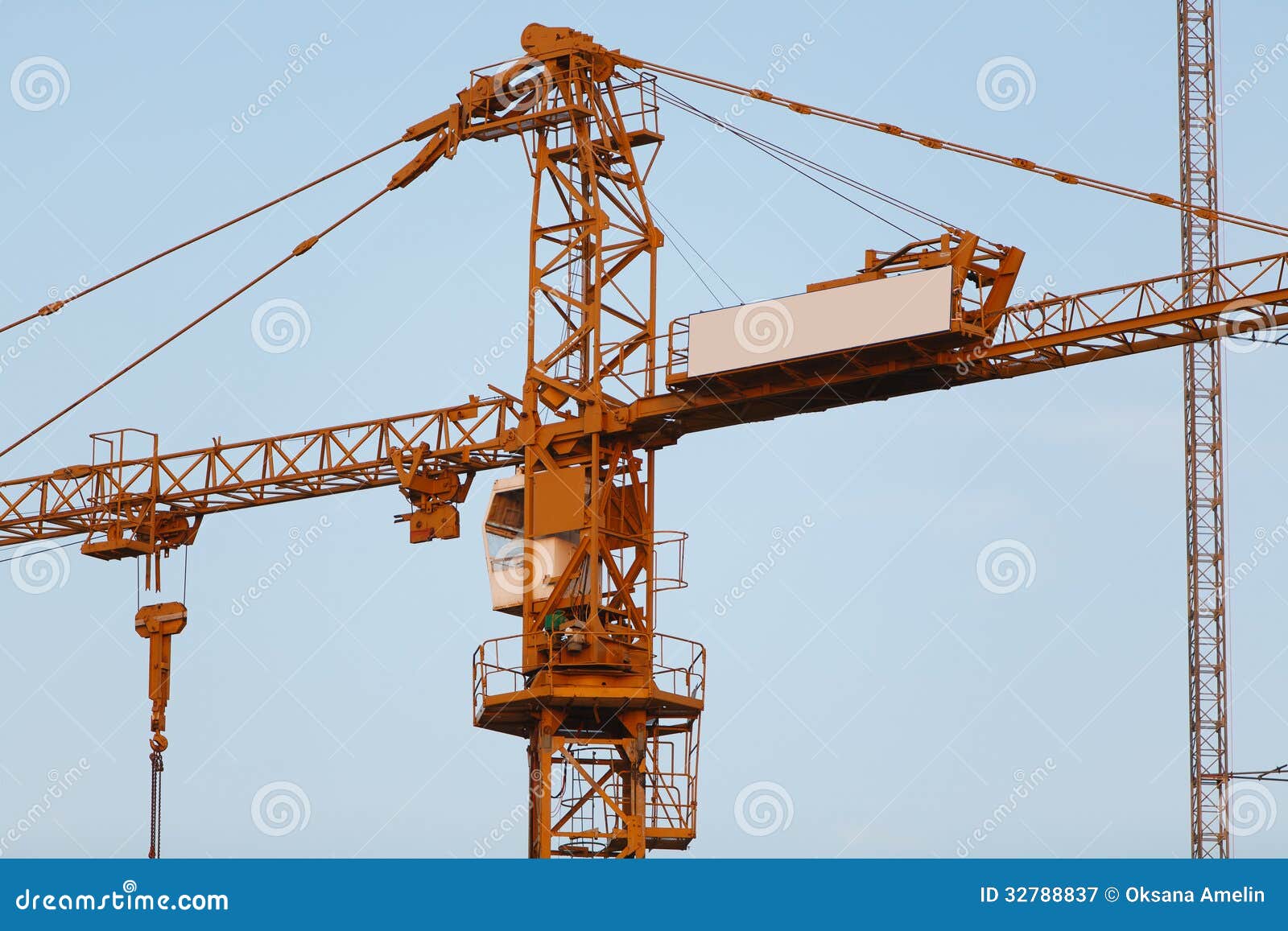 Big crane stock image. Image of blue, cloud, equipment - 32788837