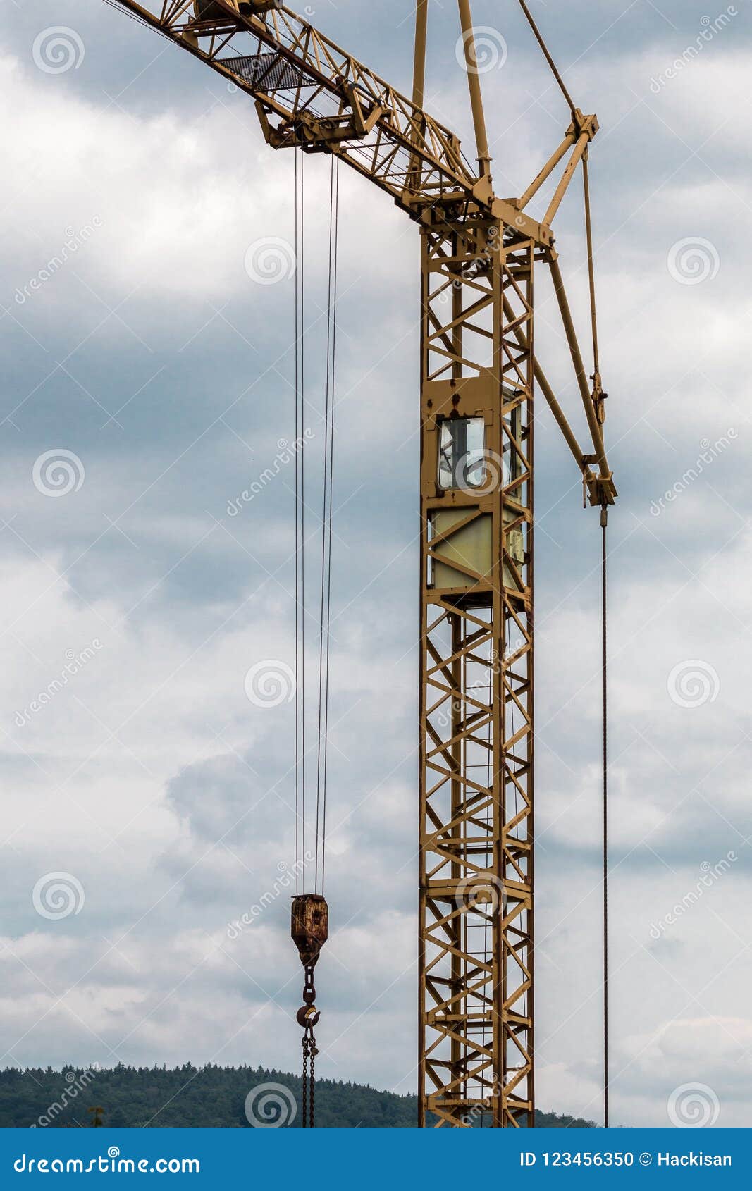 Big Crane at the Construction Site Stock Photo - Image of building ...