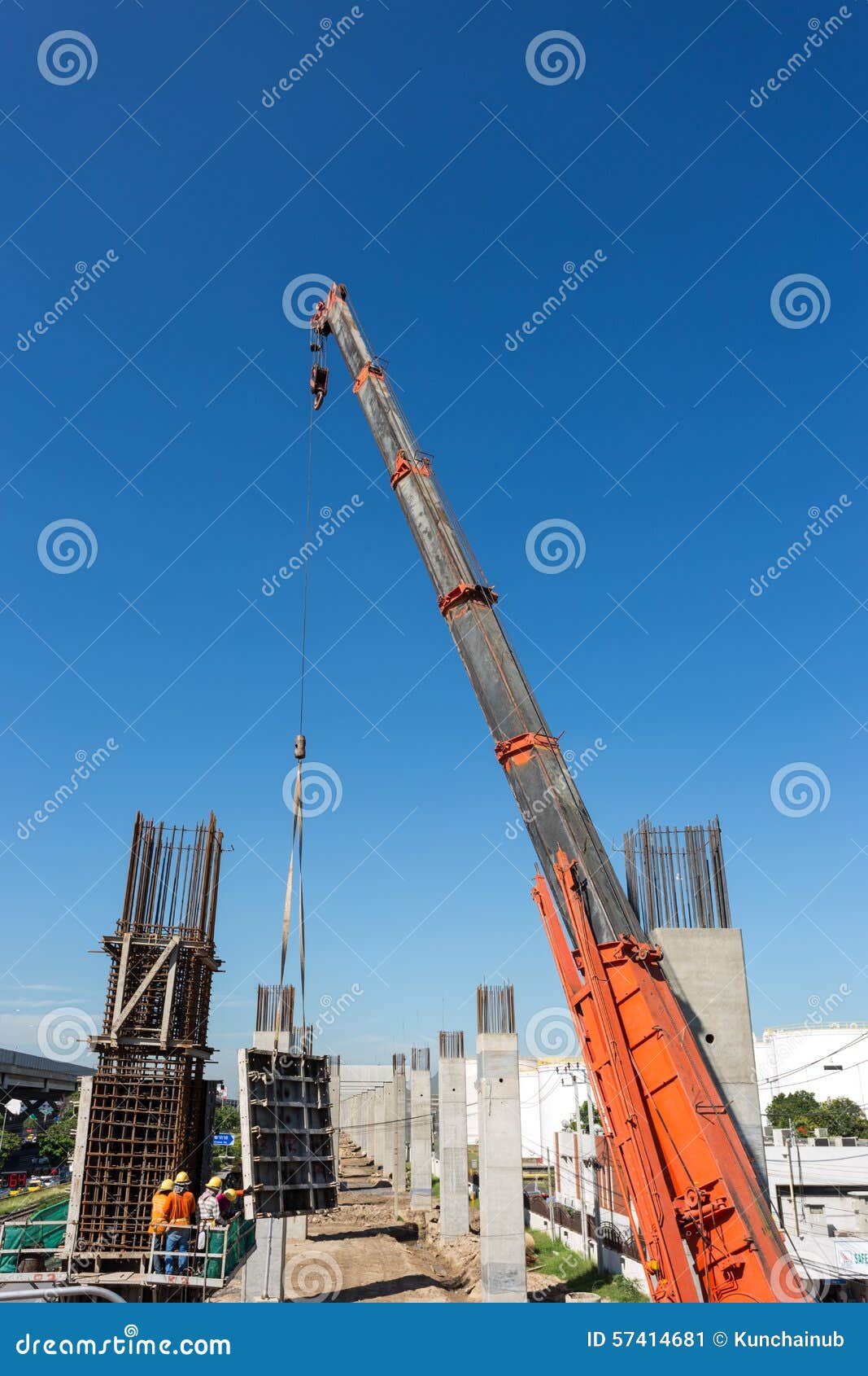 Big crane stock image. Image of finish, athletic, industry - 57414681