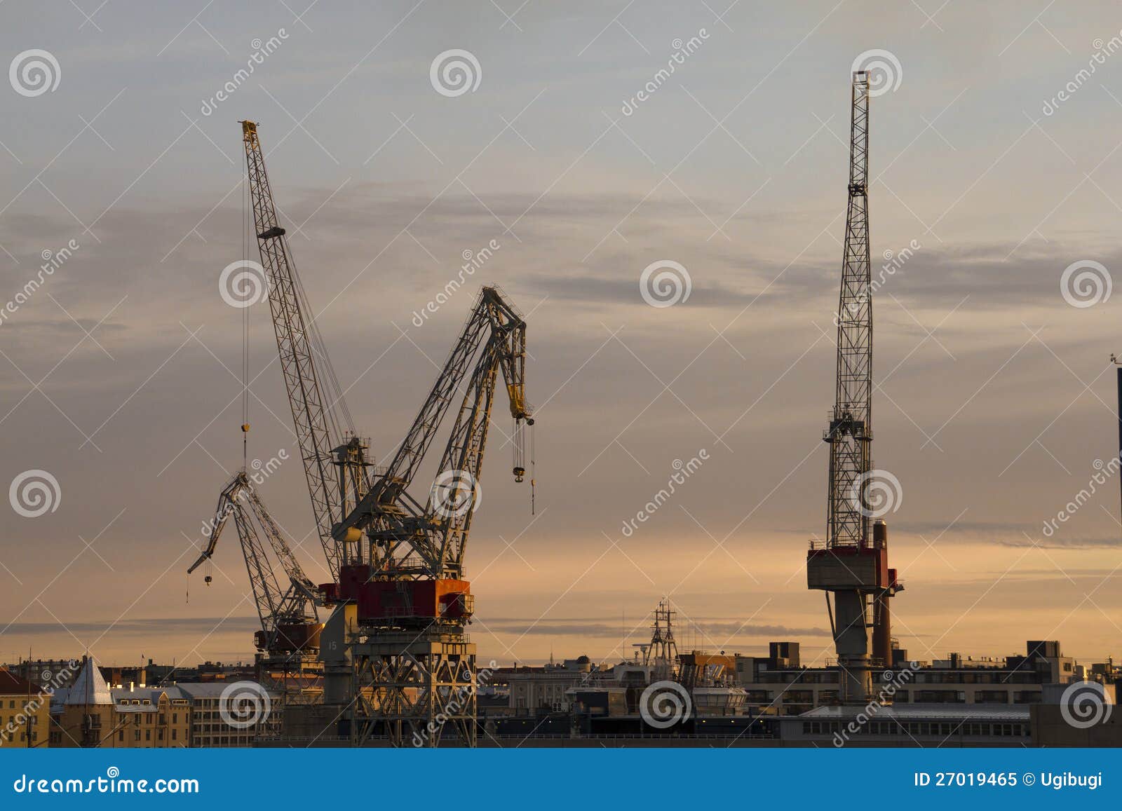 Big cranes stock image. Image of build, scenic, large - 27019465