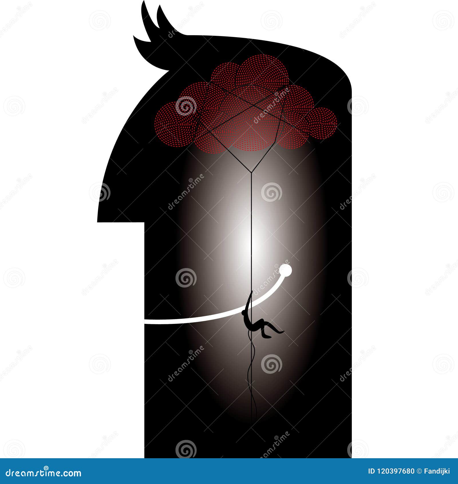 Businessman Lifting Cargo from the Trap Stock Vector - Illustration of ...