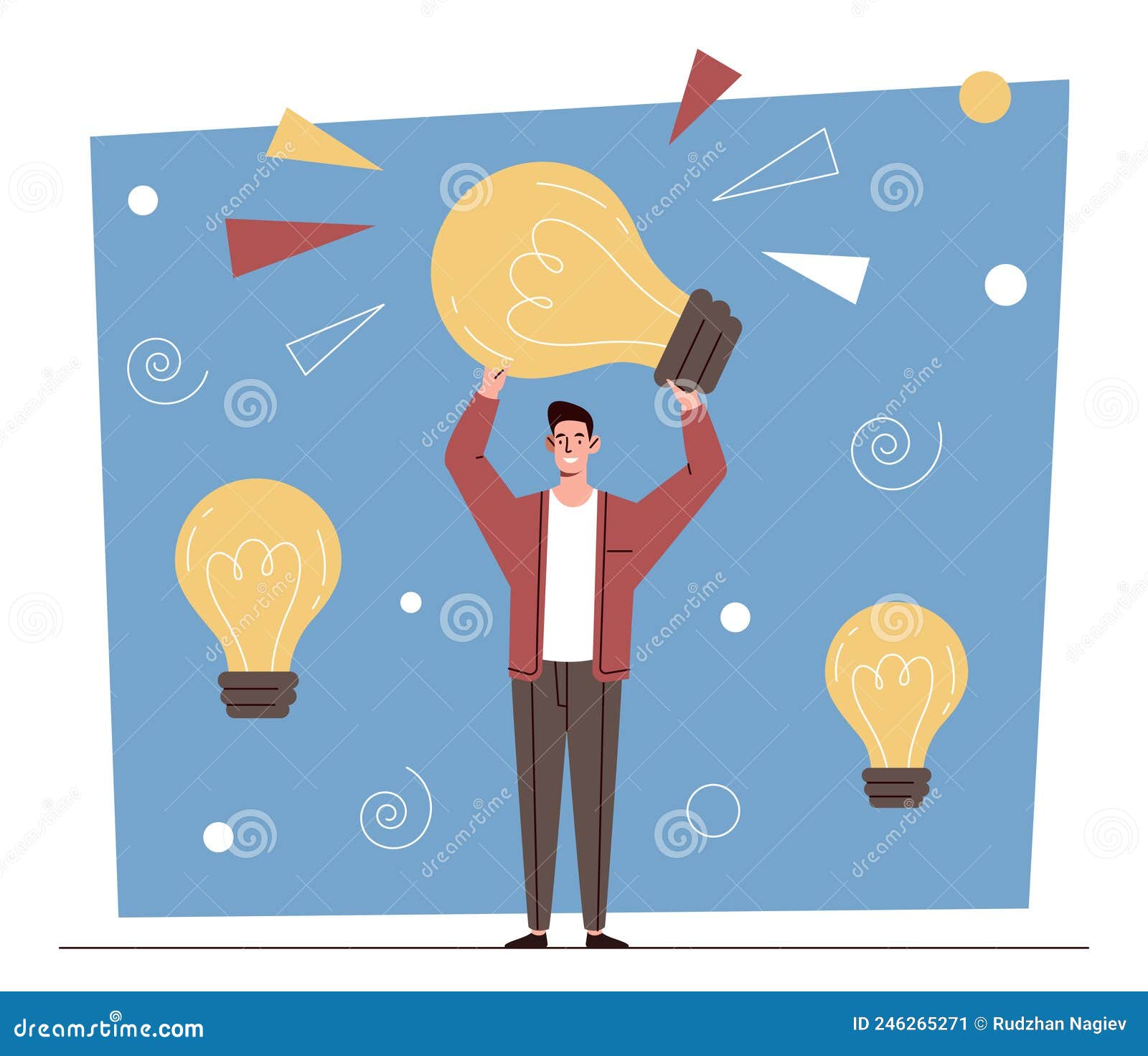 Big creative idea concept stock vector. Illustration of intelligence ...