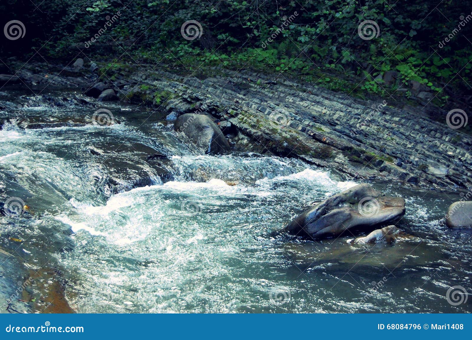 Big creek in the rocks stock photo. Image of scenic, landscape - 68084796
