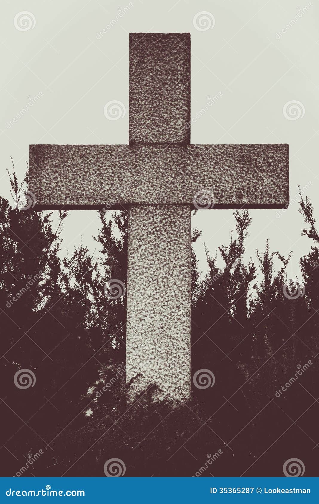 Big cross stock image. Image of vertical, black, stone - 35365287