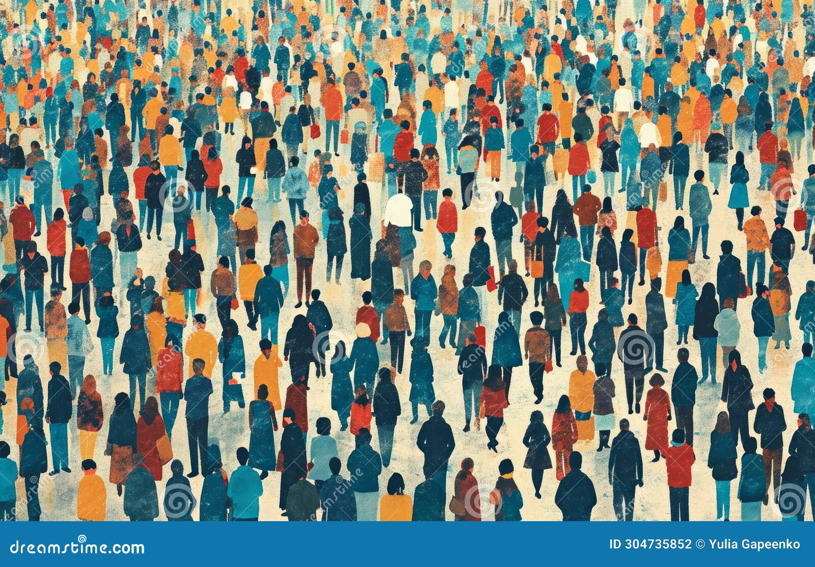 Big Crowd of People Crowded in a City Stock Photo - Image of person ...