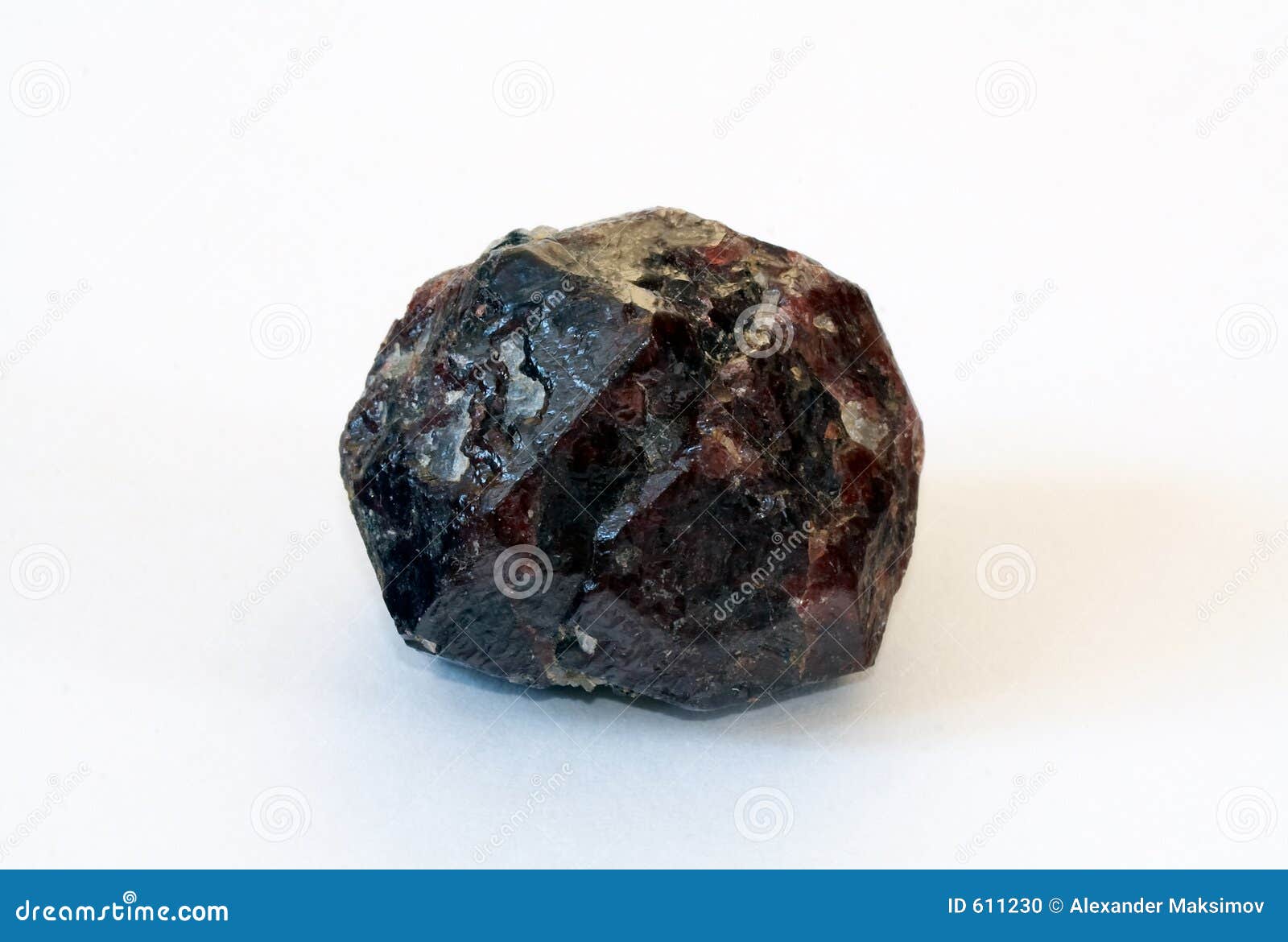 Big Crystal of Garnet-almandine Stock Photo - Image of geological ...