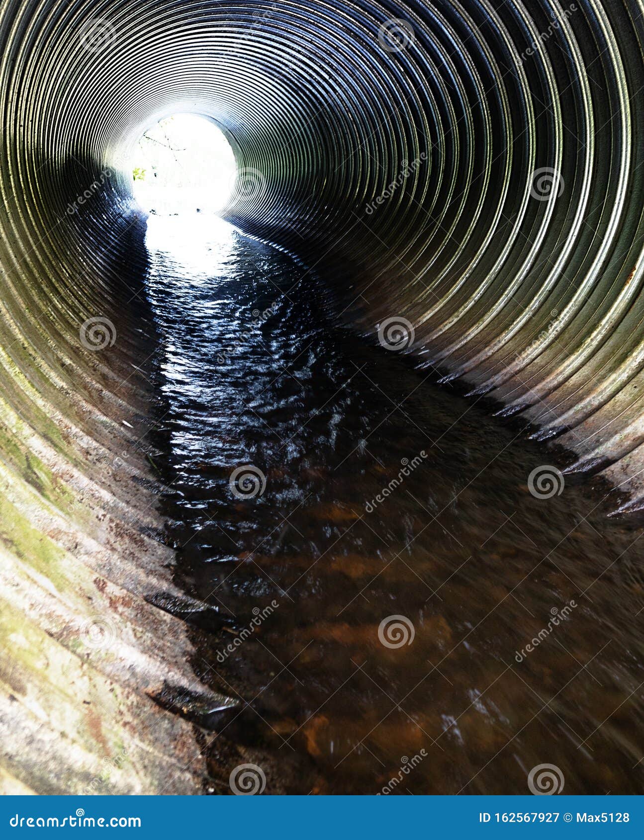 Big Culvert Under the Highway Stock Image - Image of flood, drainpipe ...