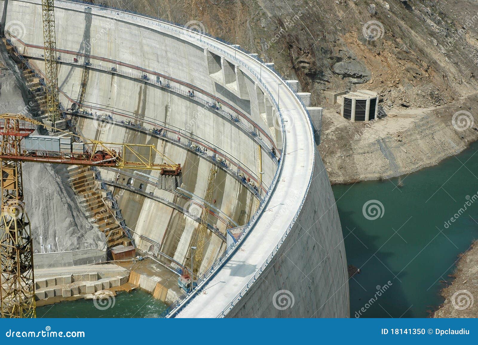 Big dam stock photo. Image of concrete, site, rusca, mountain - 18141350