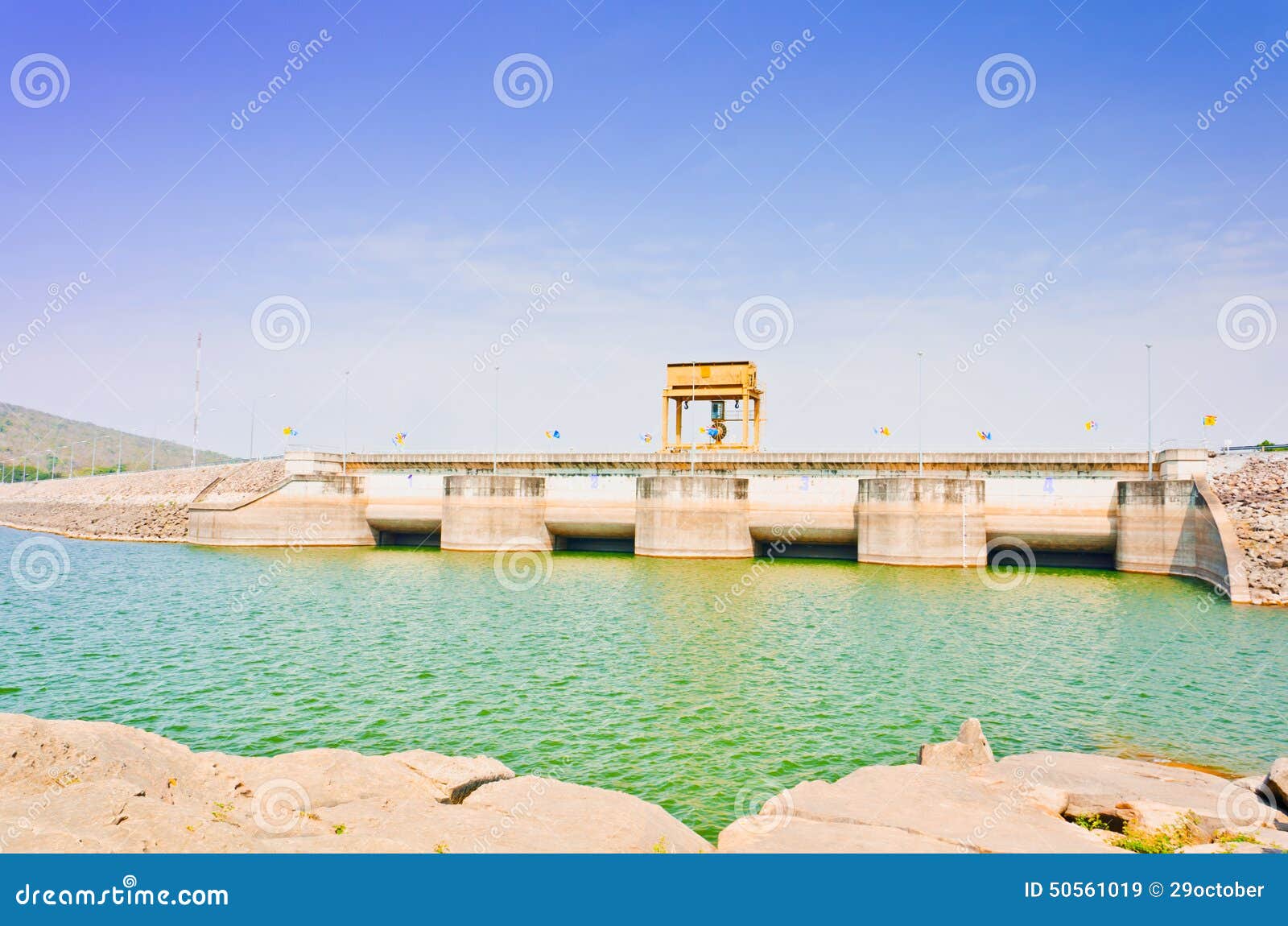 Big dam stock image. Image of orange, gates, nice, brisbane - 50561019