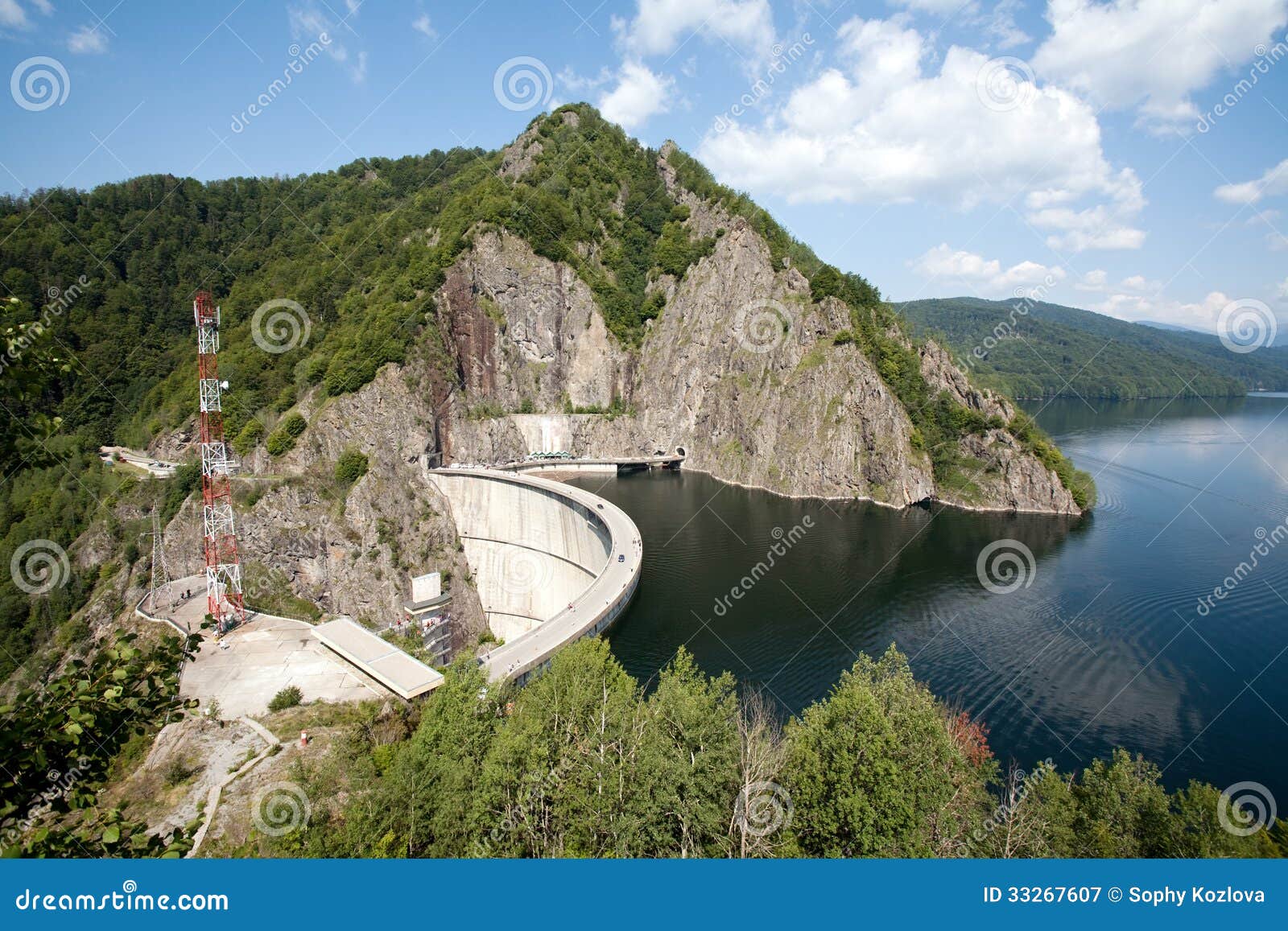 Big dam stock image. Image of carpathians, outdoor, rumania - 33267607