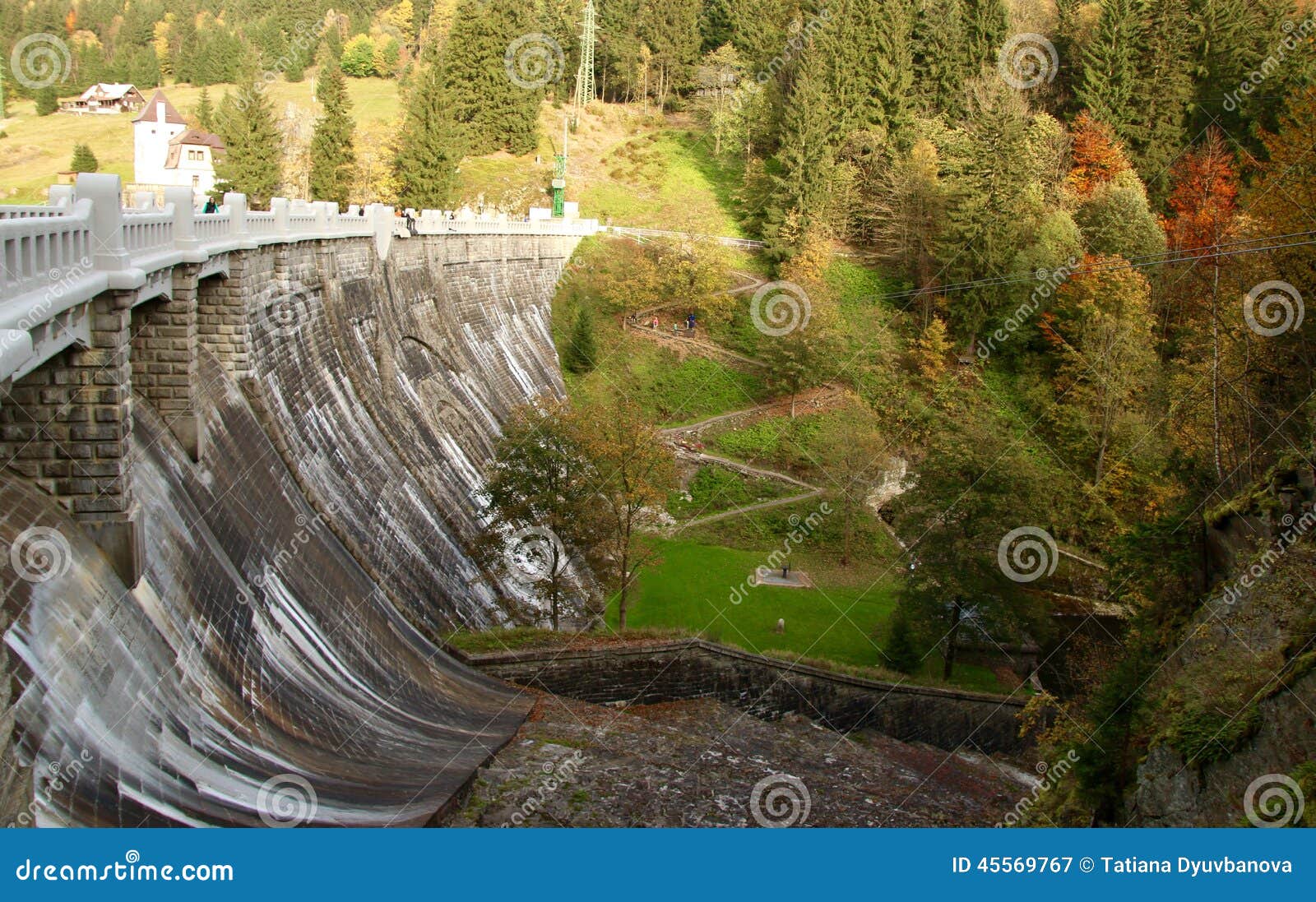 Big dam editorial photography. Image of bridge, autumn - 45569767