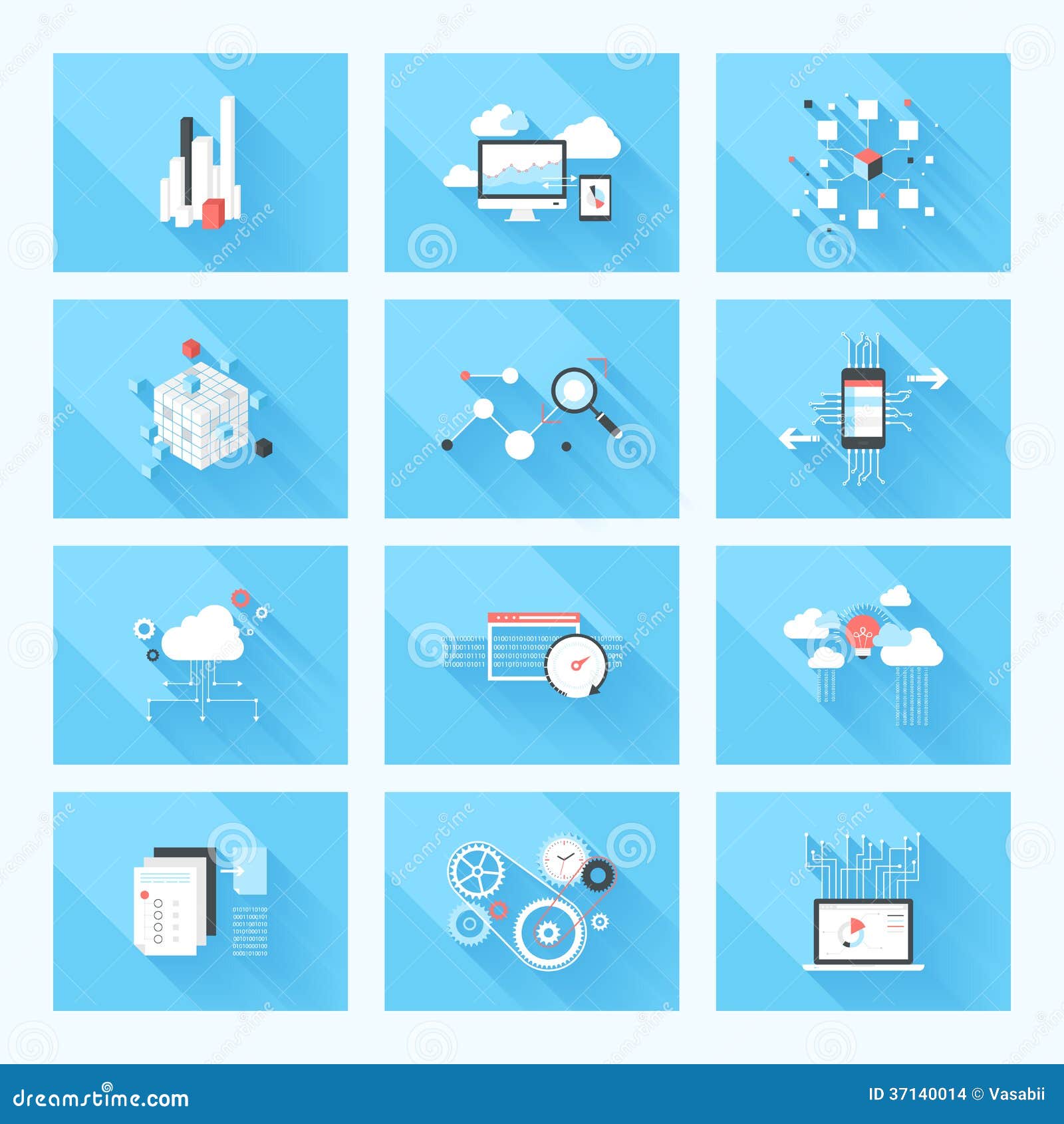 BIG data stock vector. Illustration of internet, graph - 37140014