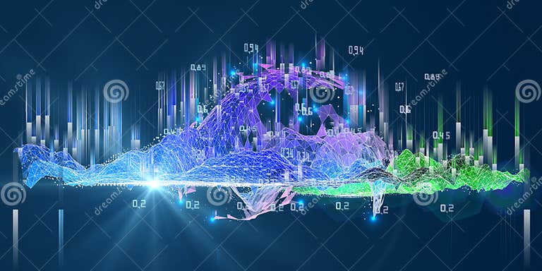 Big Data. Abstract Background Analyze Polygonale Algorithm Artificial Intelligence Data Stock ...