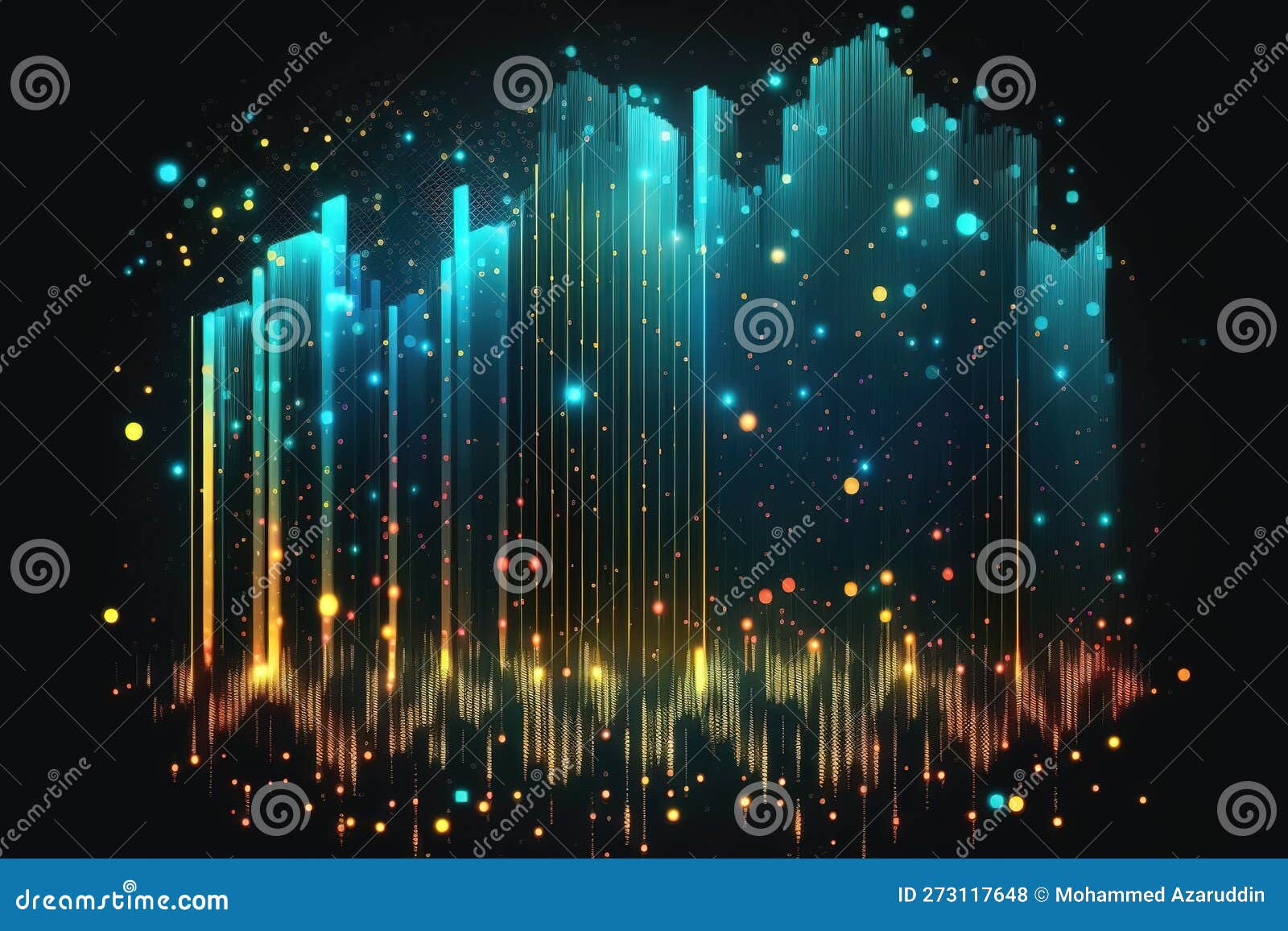 Big Data Abstract Background. Abstract Digital Background with Glowing ...