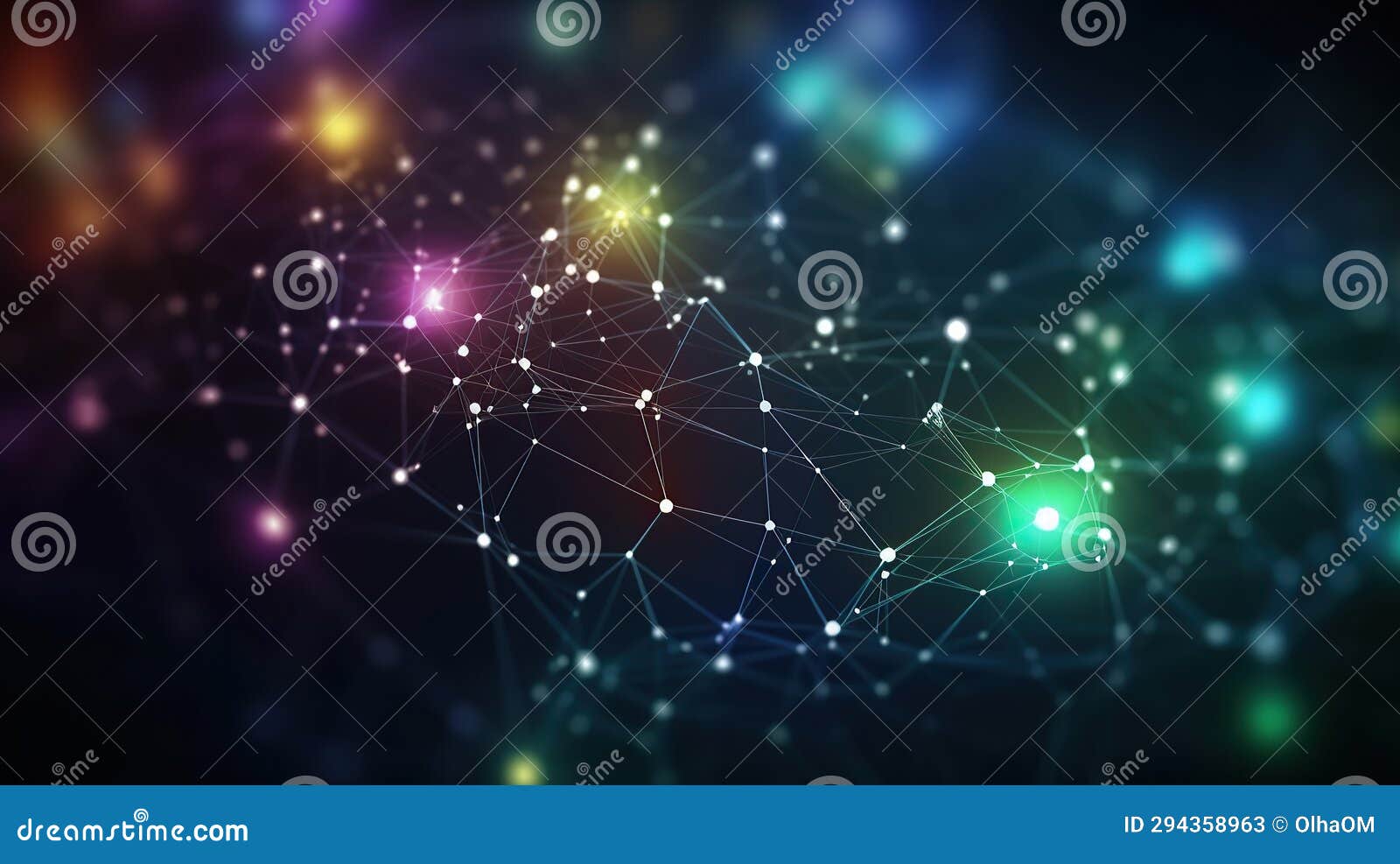 Big Data Abstract Background. Technology Network Concept. Futuristic ...