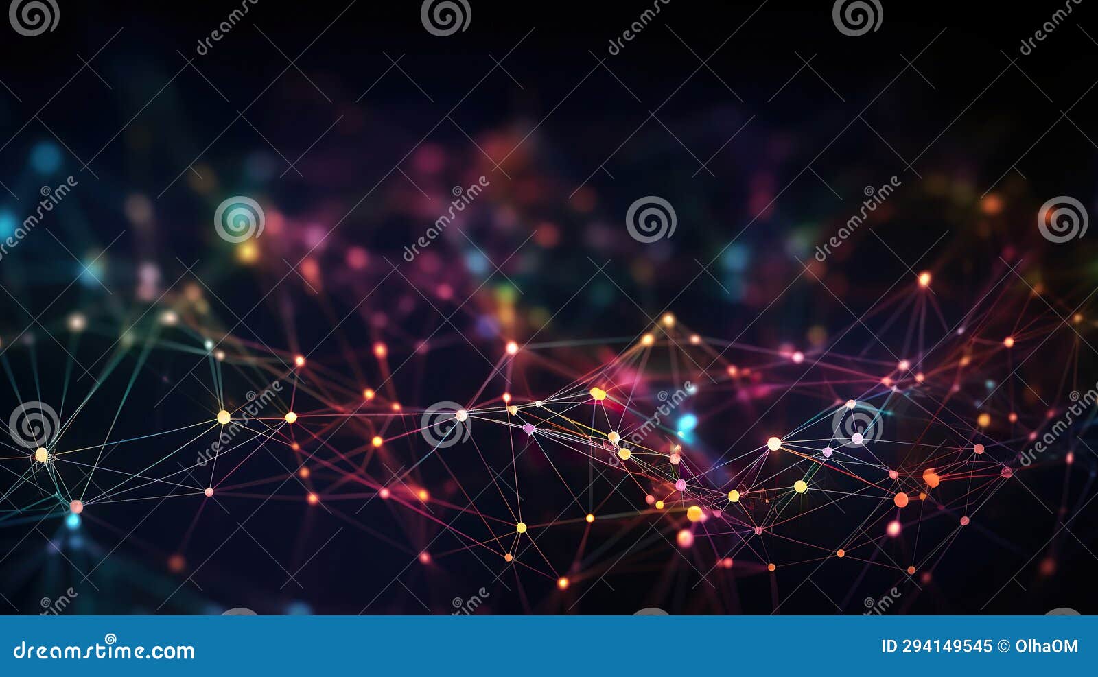 Big Data Abstract Background. Technology Network Concept. Futuristic ...
