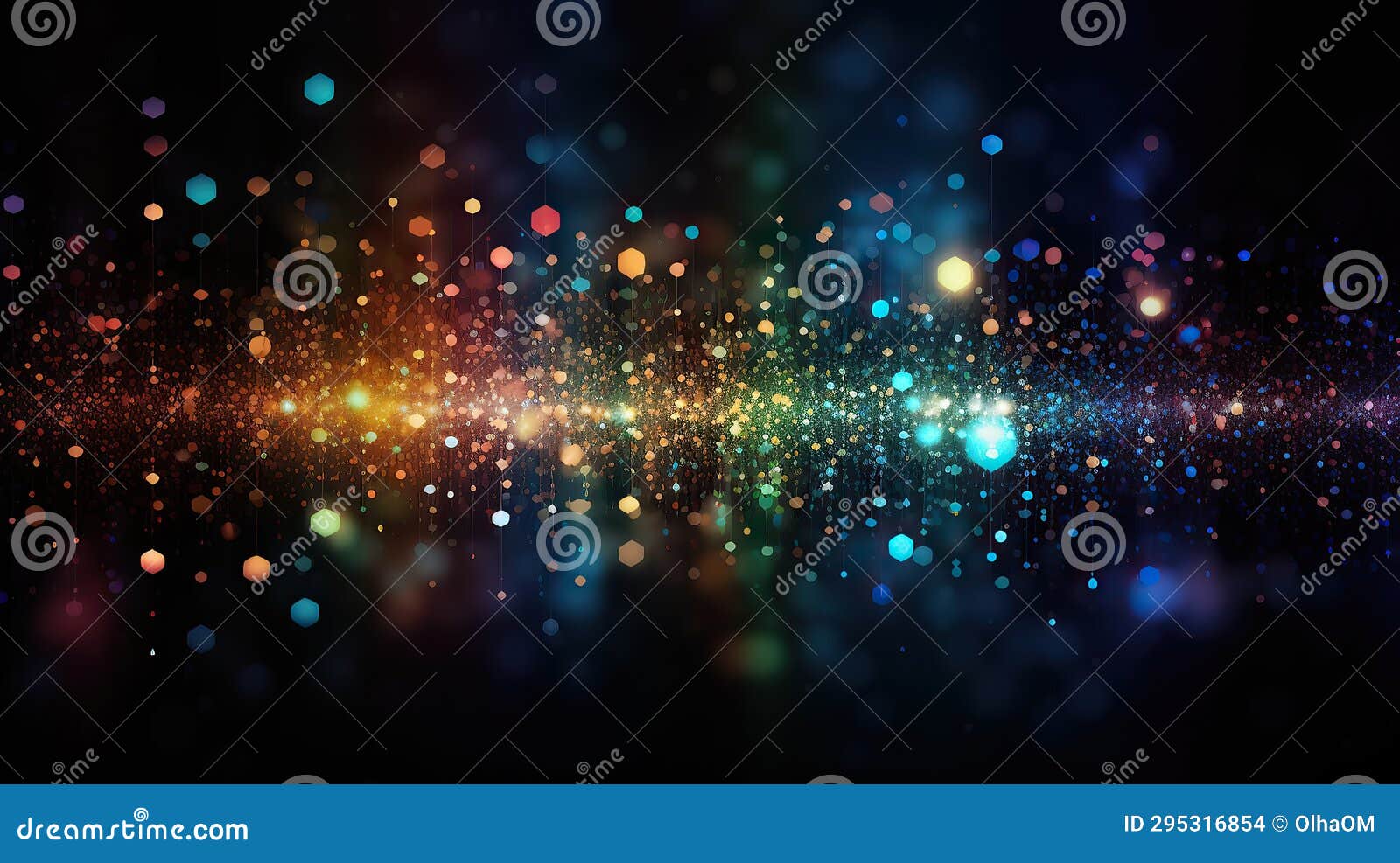 Big Data Abstract Background. Technology Network Concept. Futuristic ...