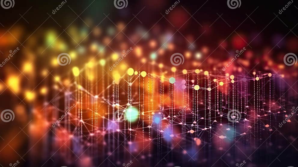 Big Data Abstract Background. Technology Network Concept. Futuristic ...