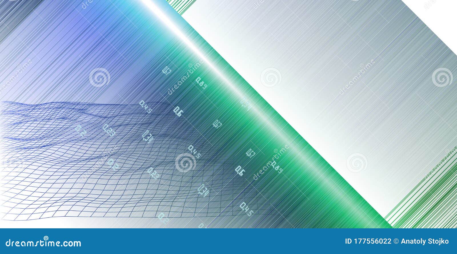 Big Data. Abstract Concept with Blurred Lines Analysis Scientific or ...